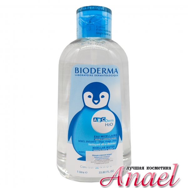 Bioderma Мицеллярная вода для детей ABC Derm H2O (1000 мл)