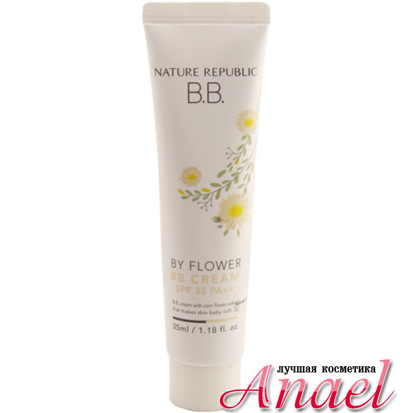 Nature Republic Цветочный BB-крем By Flower BB Cream SPF35 PA++ Тон 01 Светлый беж (35 мл)
